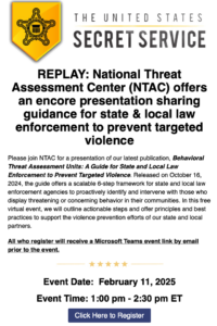 REPLAY: National Threat Assessment Center (NTAC) offers an encore ...